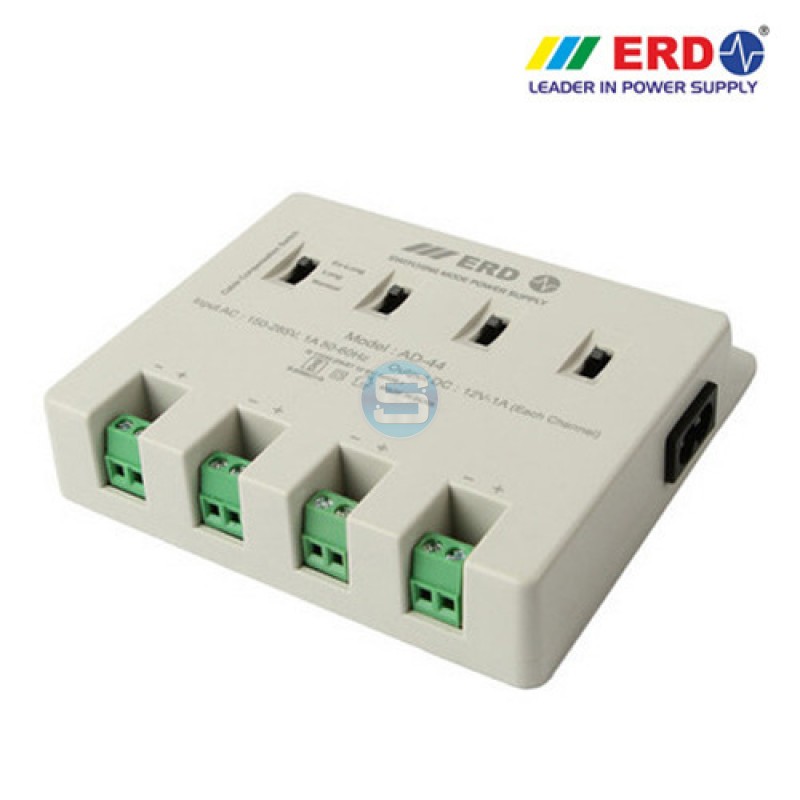 ERD 4 Channel 4 Switch CCTV Power Supply AD44
